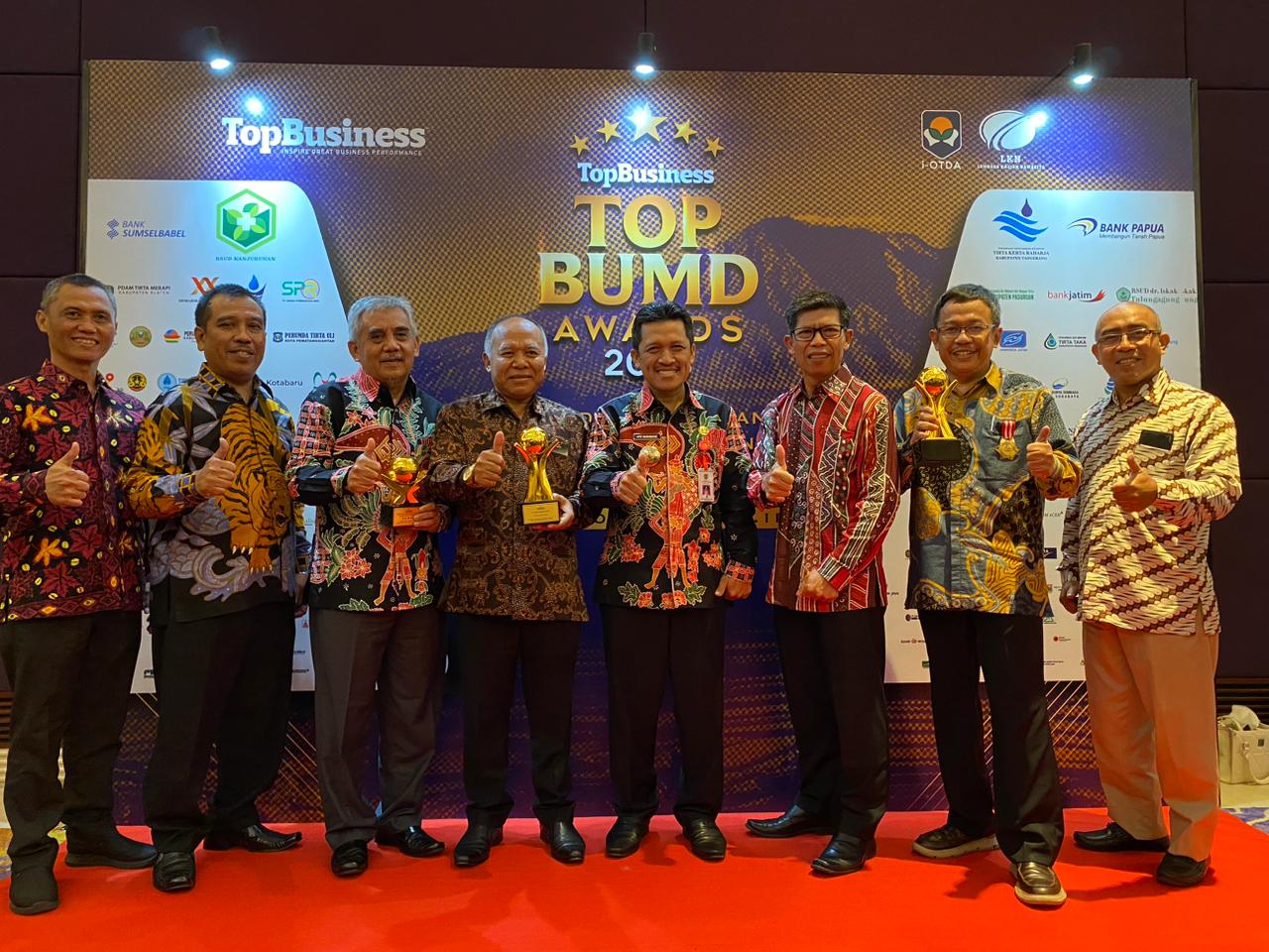 Tirta Aji Raih Top BUMD Awards 2023 – Bintang 5 – Perumda Air Minum Tirta Aji